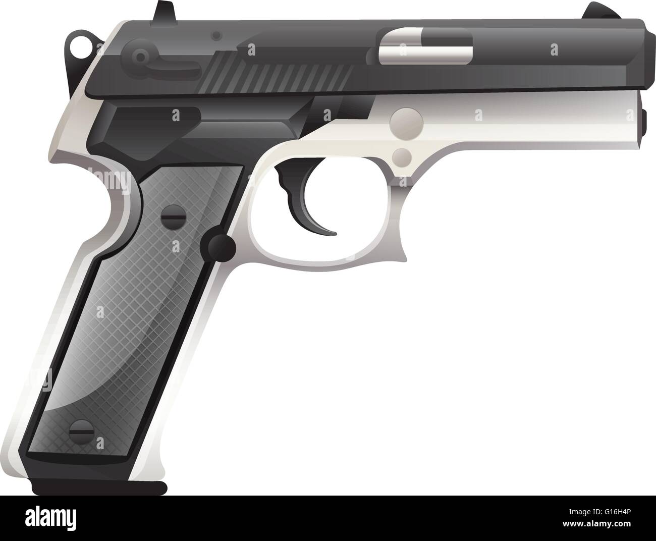 Modern design of pistol gun Stock Vector Image & Art - Alamy