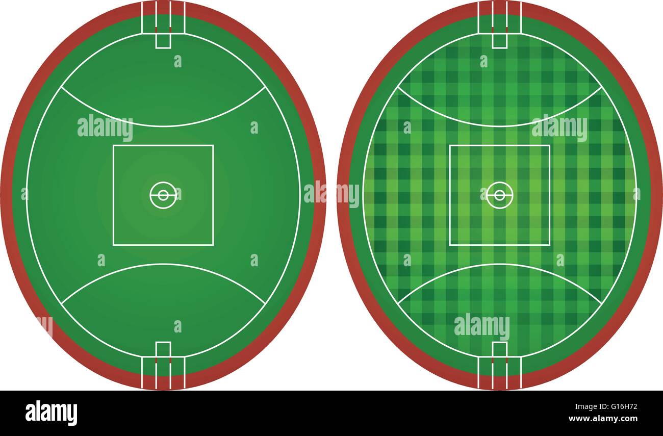 Australian rules football fields illustration Stock Vector Image & Art ...