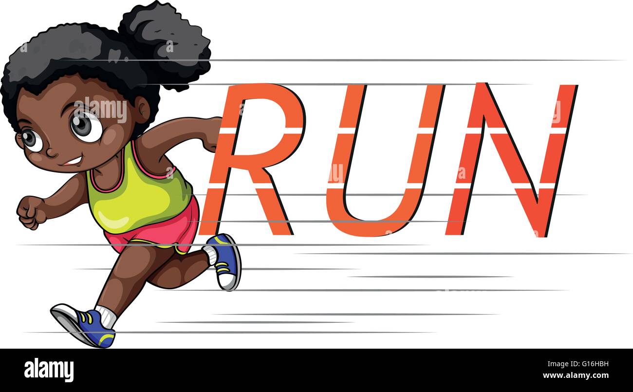 Black Girls Running Track