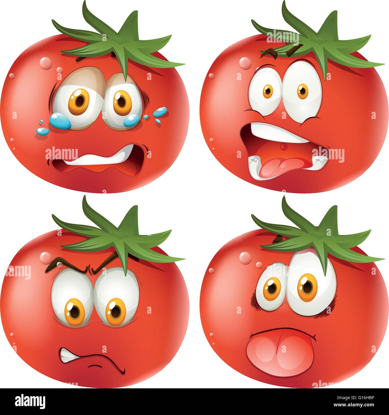 Shocked emoticon Stock Vector Images - Alamy