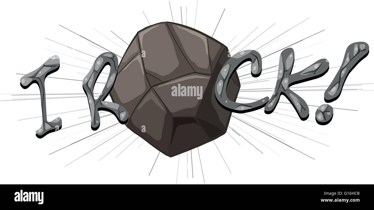 Rock concept with text illustration Stock Vector Image & Art - Alamy