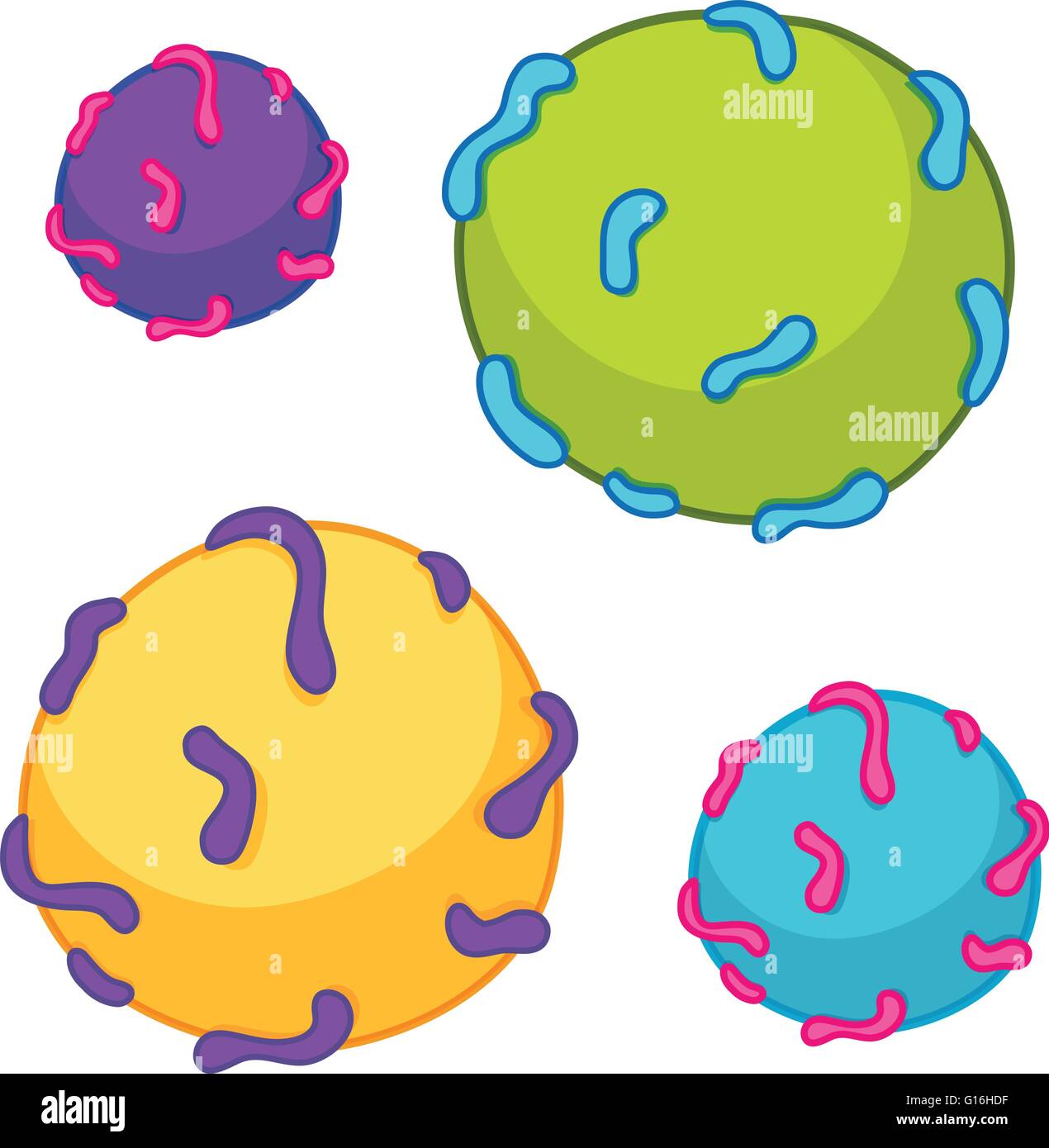 Round bacteria hi-res stock photography and images - Alamy