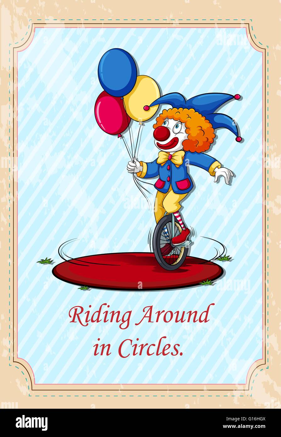 Riding old cycle Stock Vector Images - Alamy