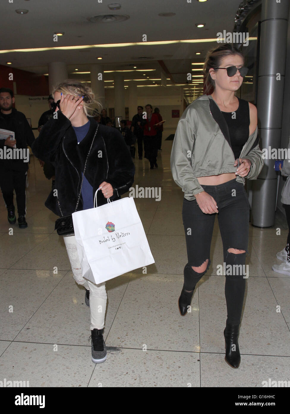 Ashley Benson arrives at Los Angeles International Airport (LAX) with ...