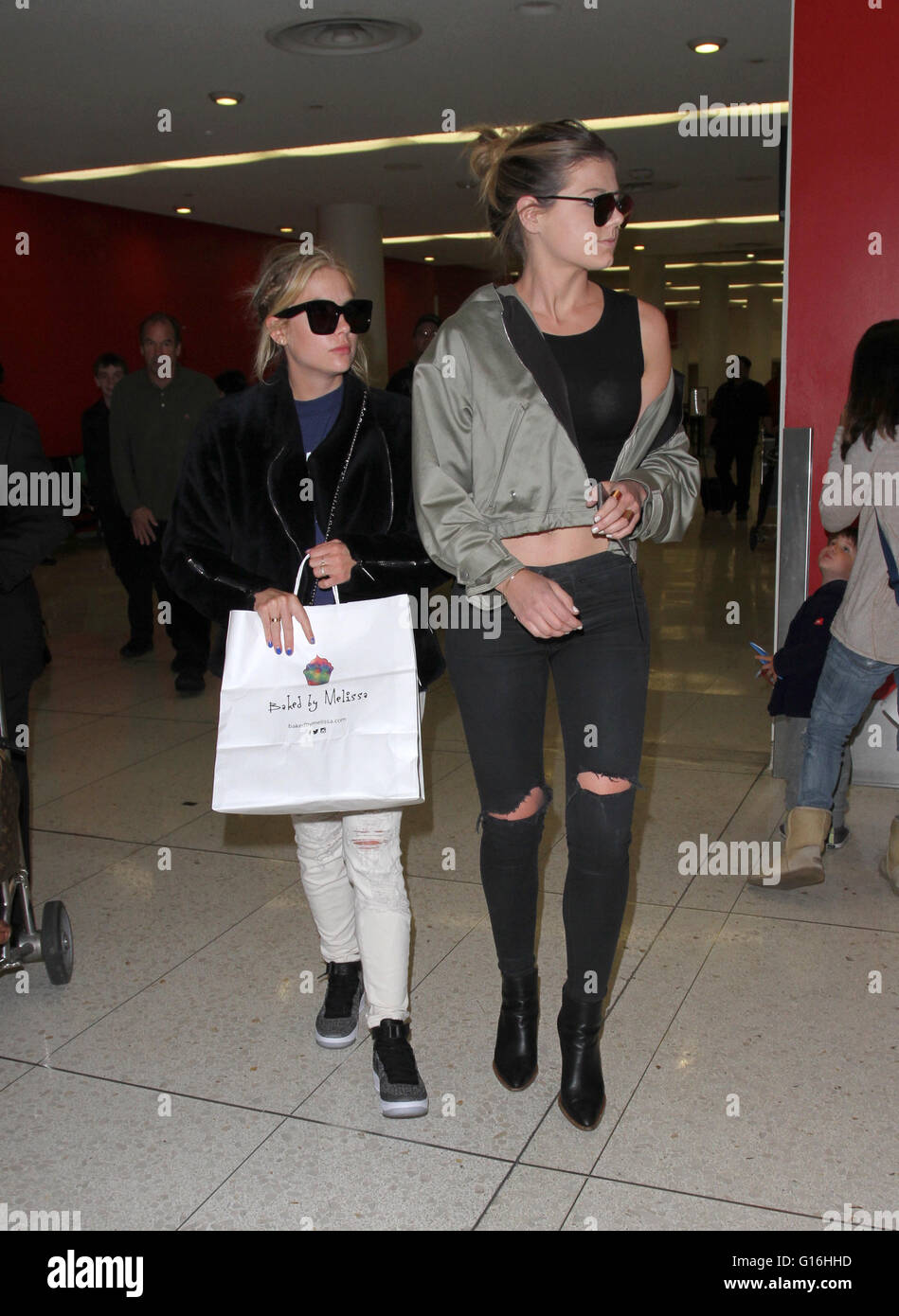 Ashley Benson arrives at Los Angeles International Airport (LAX) with ...