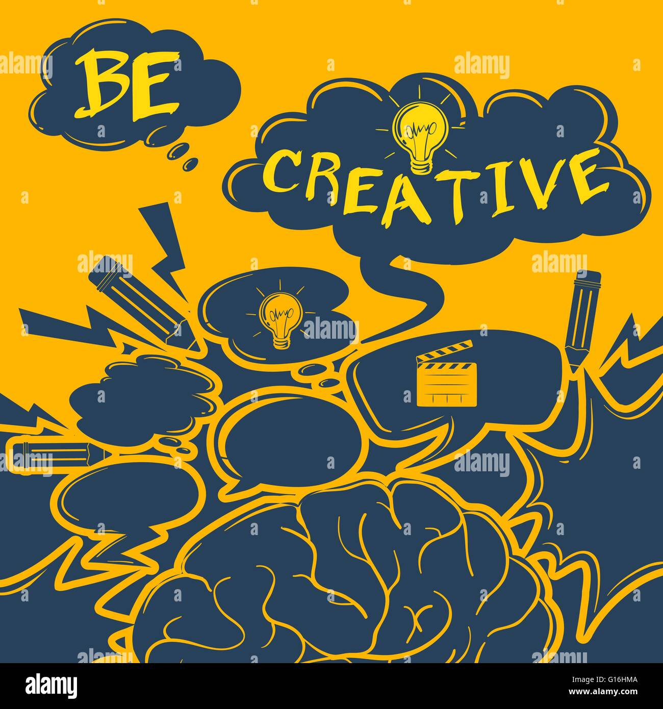 Inspiration poster with picture and text illustration Stock Vector ...