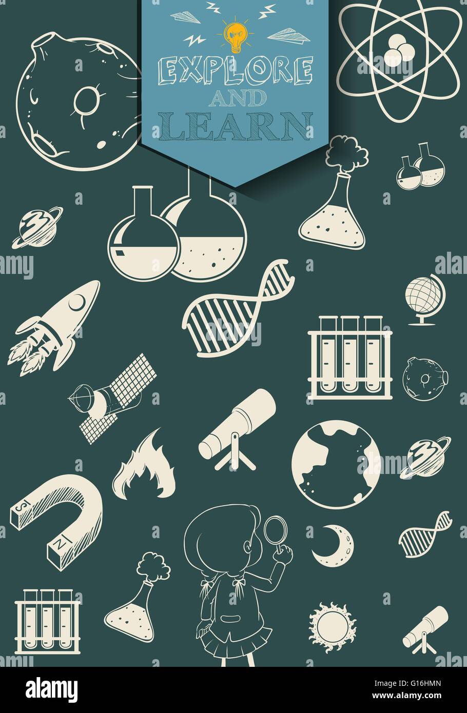 Infographic science technology symbols illustration hi-res stock ...