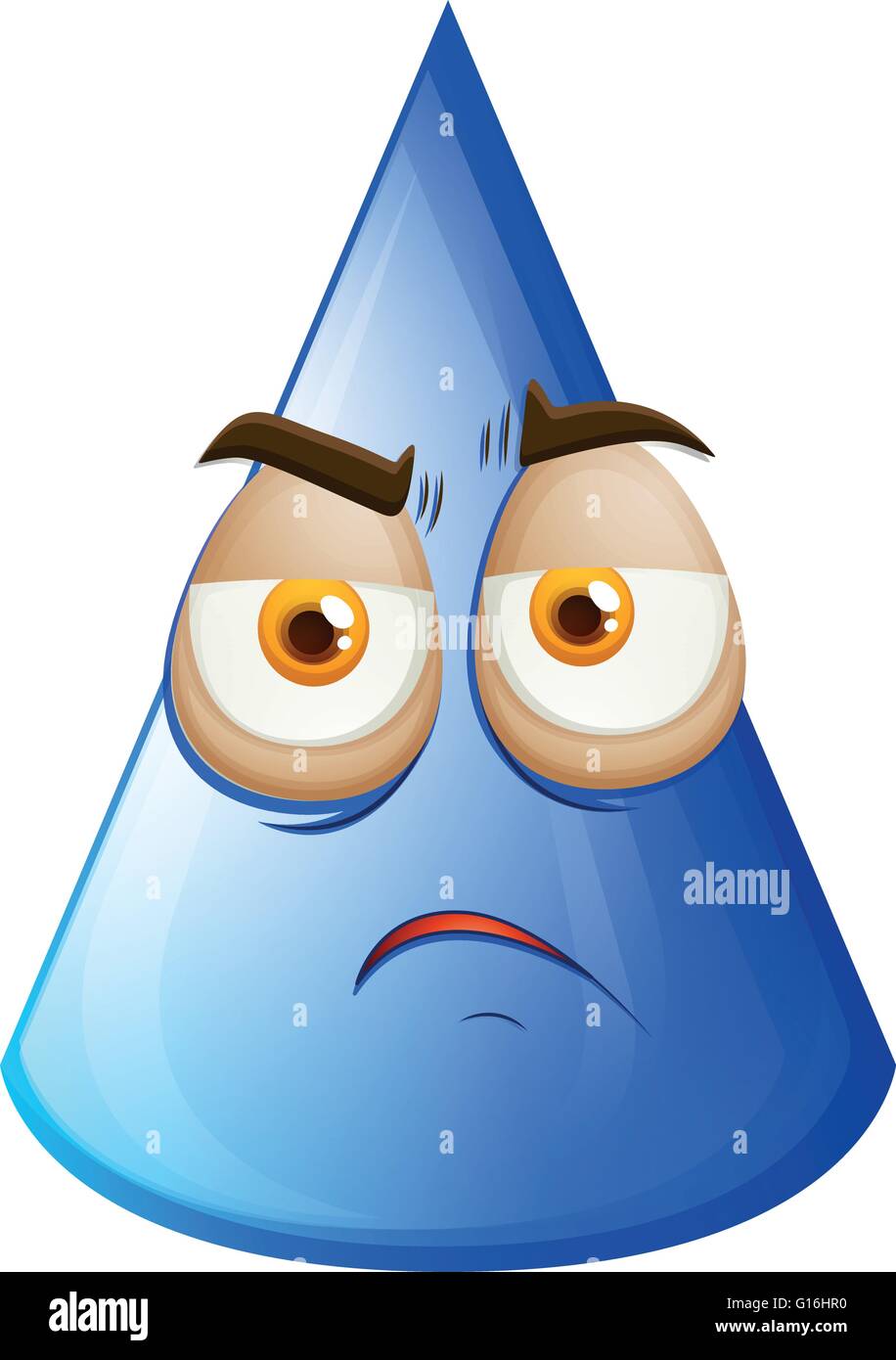 Sad triangle Stock Vector Images - Alamy