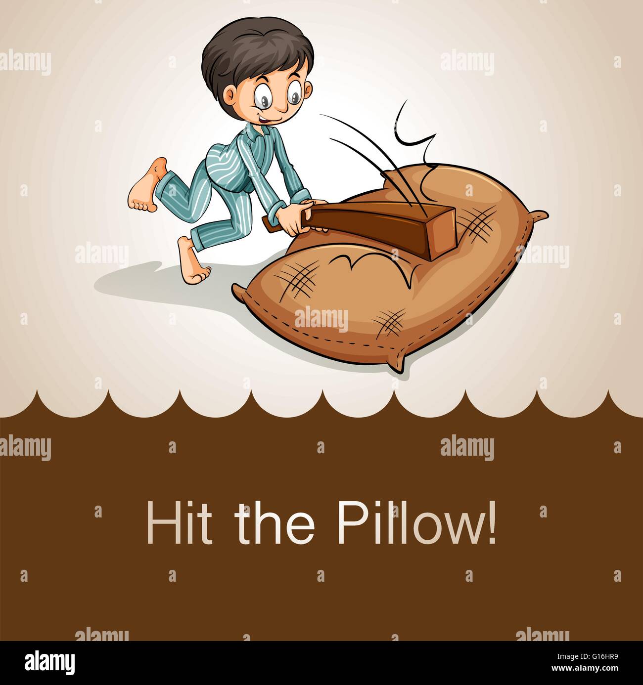 Children hitting Stock Vector Images - Alamy
