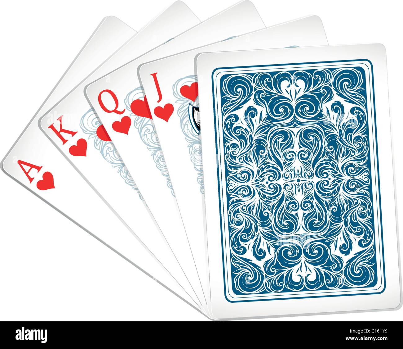 Poker cards set of heart Stock Vector Image & Art - Alamy