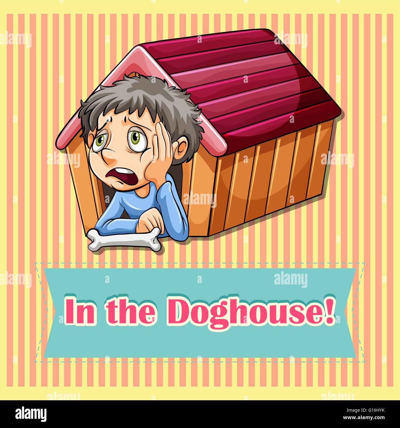 Man in doghouse hi-res stock photography and images - Alamy