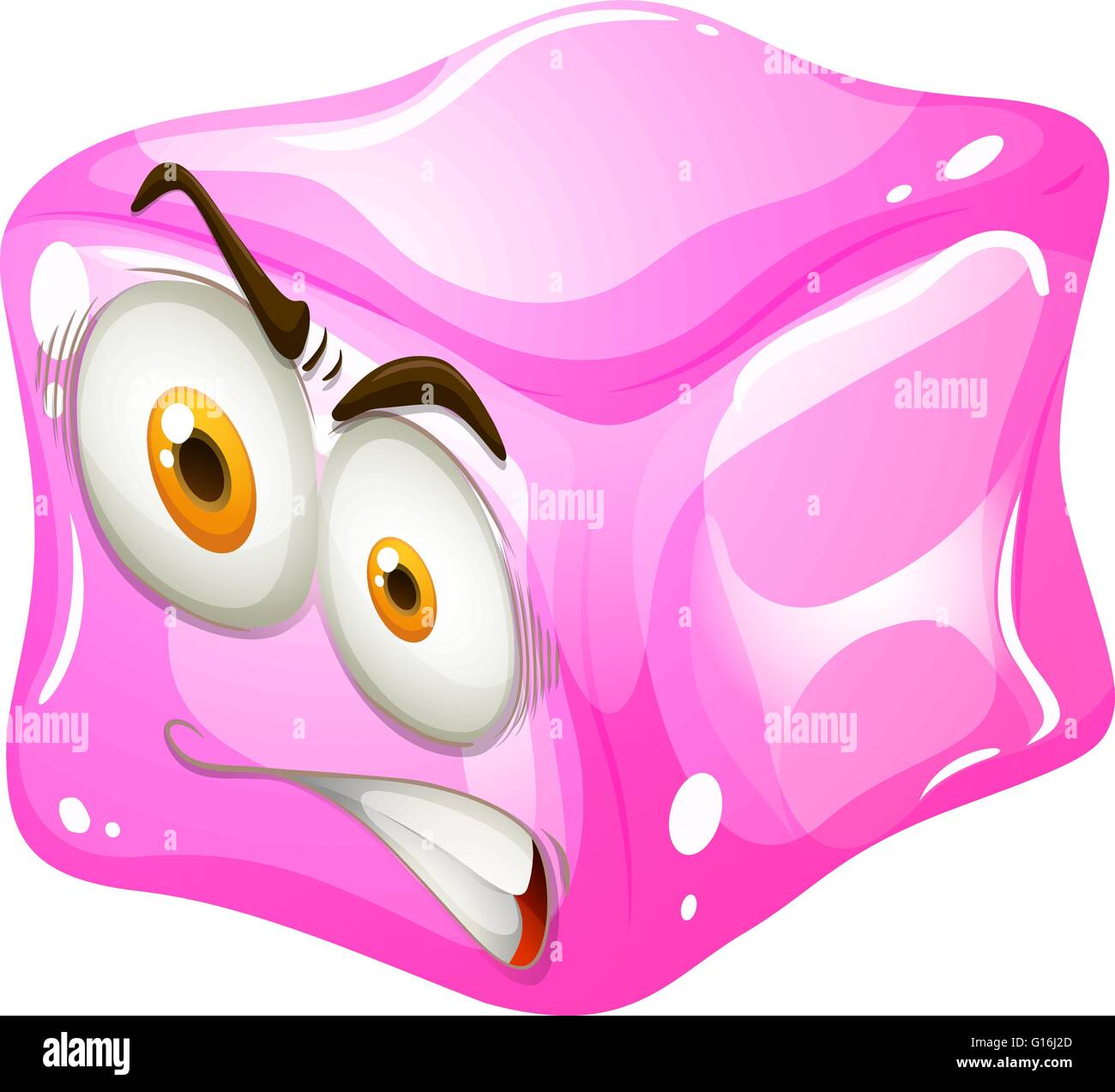 Angry cube Stock Vector Images - Alamy