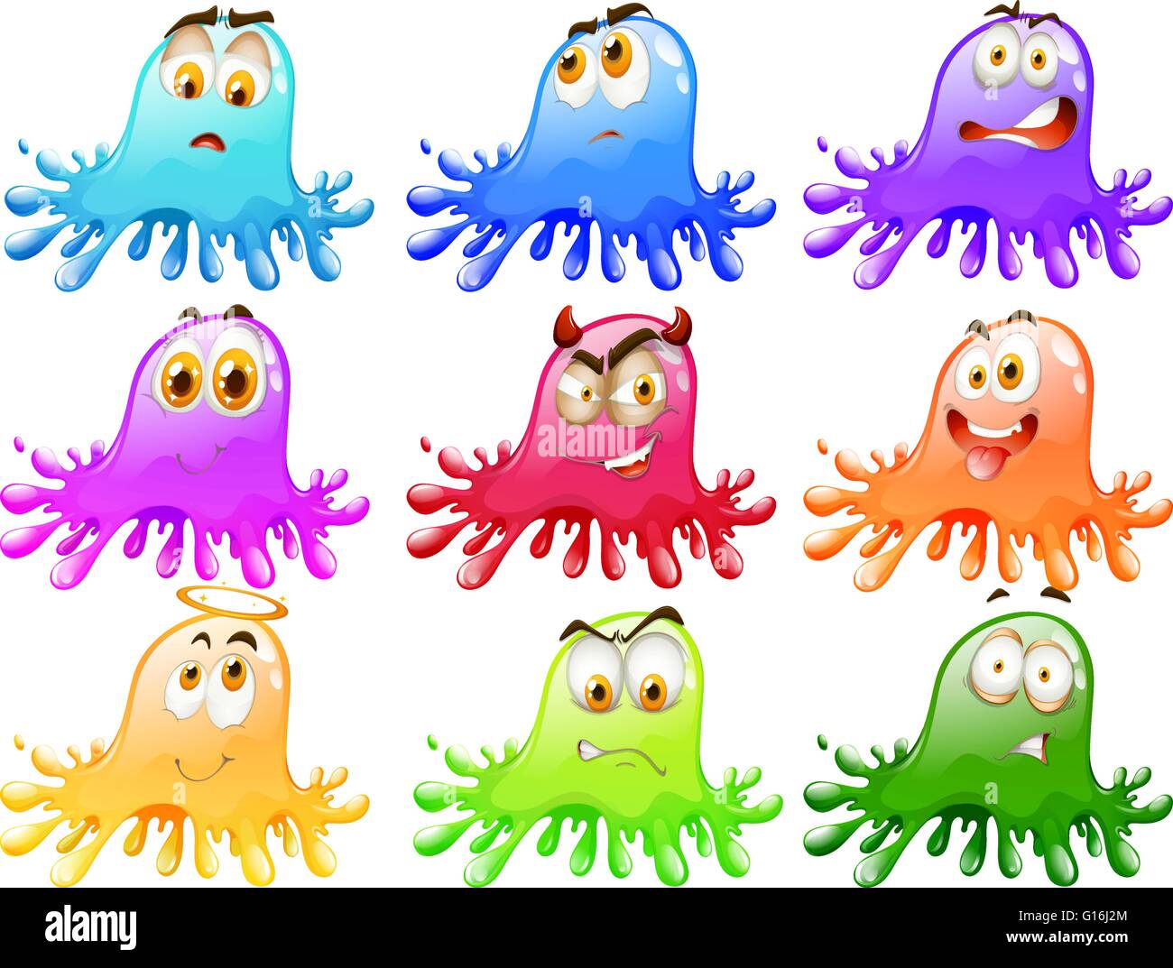 Emotions illustration Stock Vector Images - Alamy