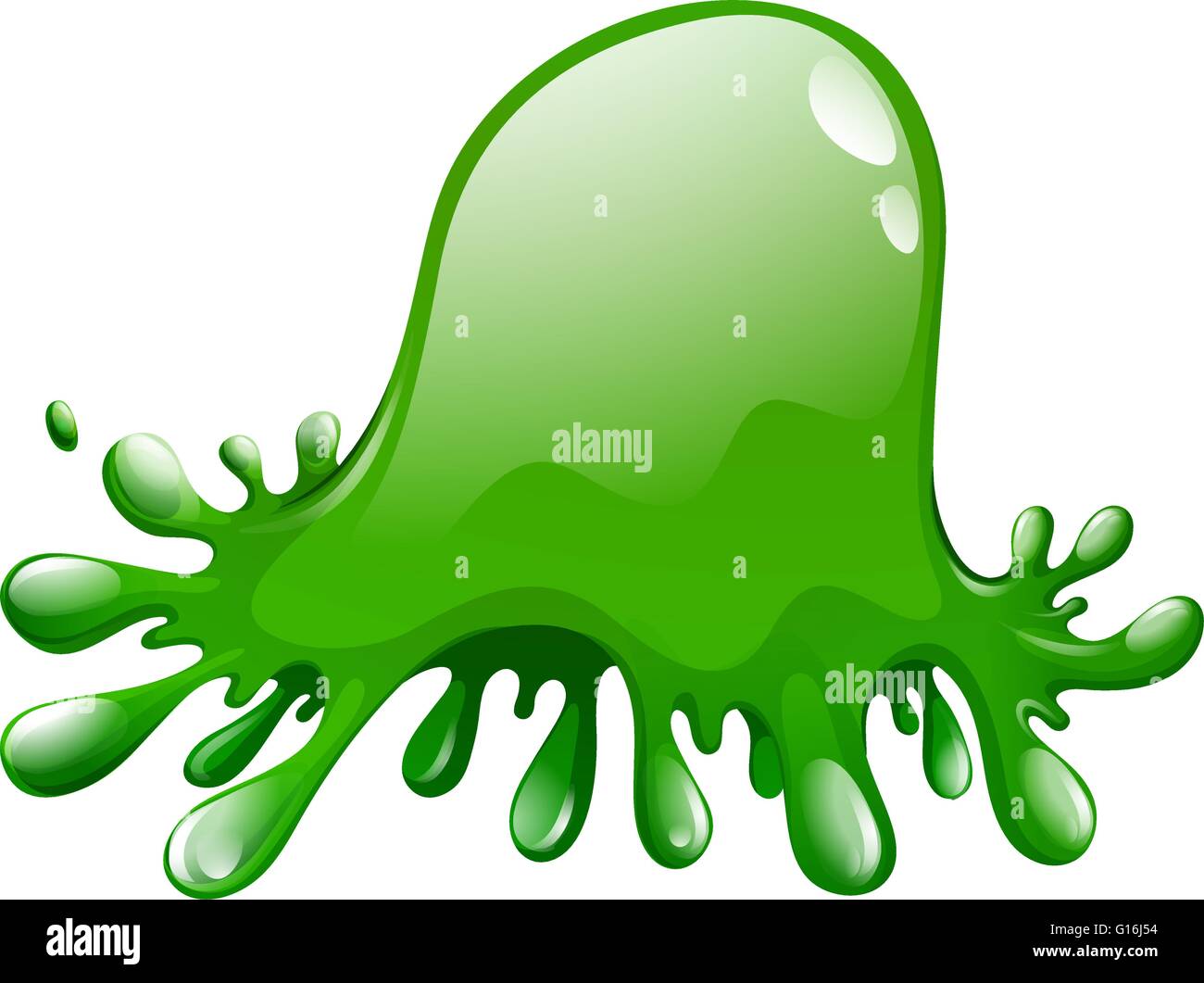Green splash on white illustration Stock Vector Image & Art - Alamy