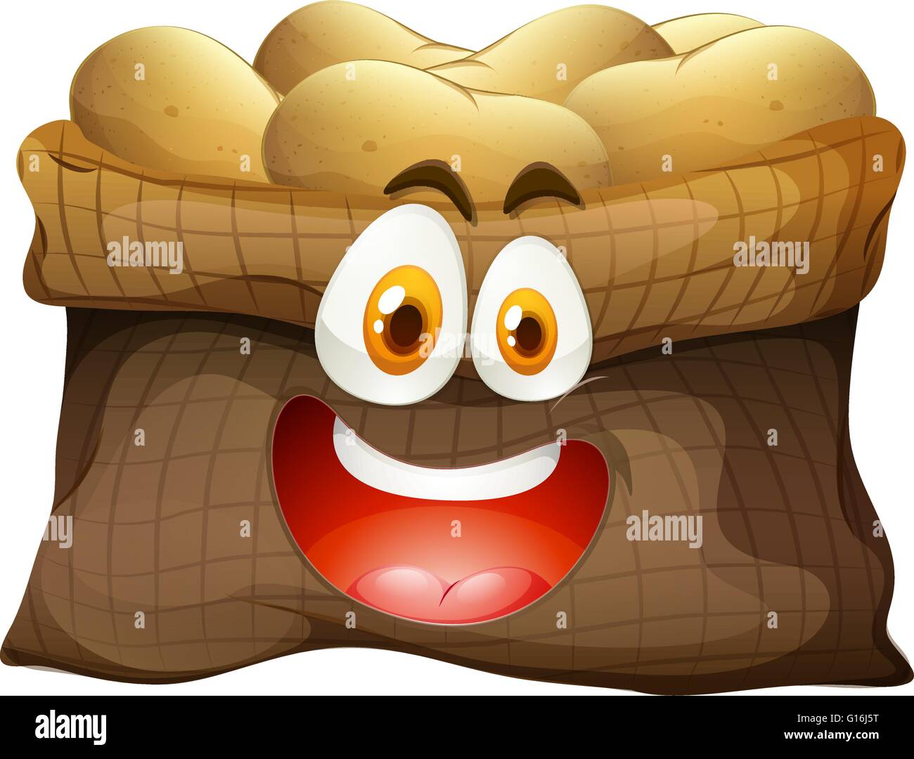 Cartoon sack of potatoes hi-res stock photography and images - Alamy