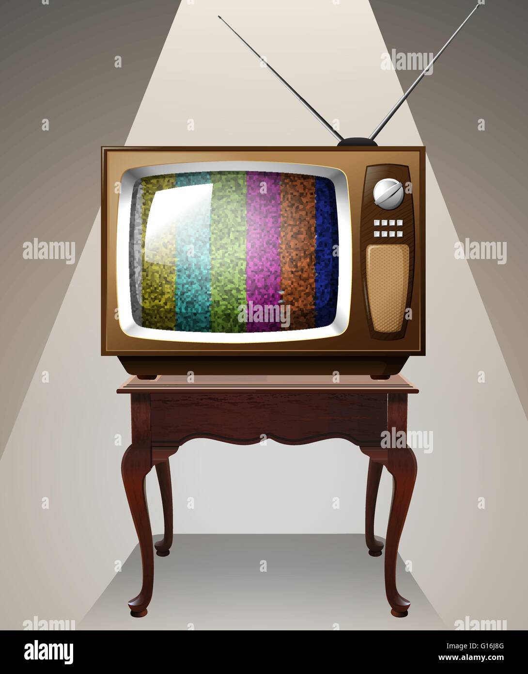 Old retro television screen close hi-res stock photography and images ...