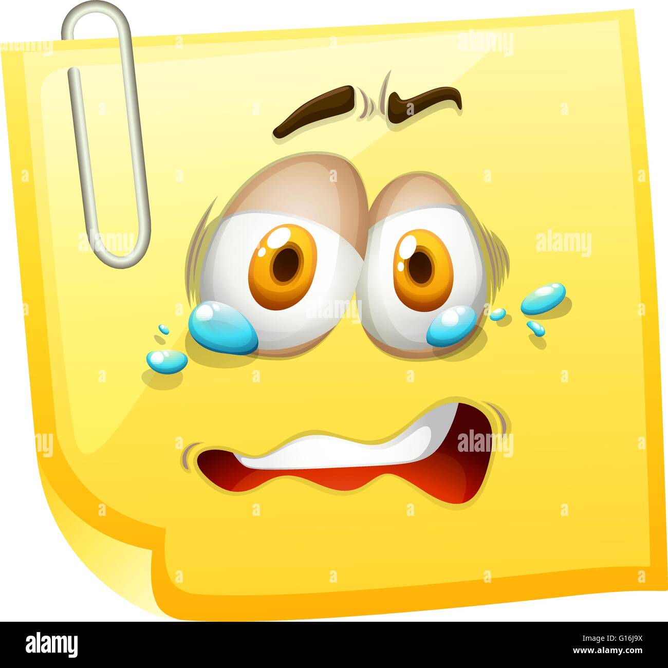 Sad face close up Stock Vector Images - Alamy