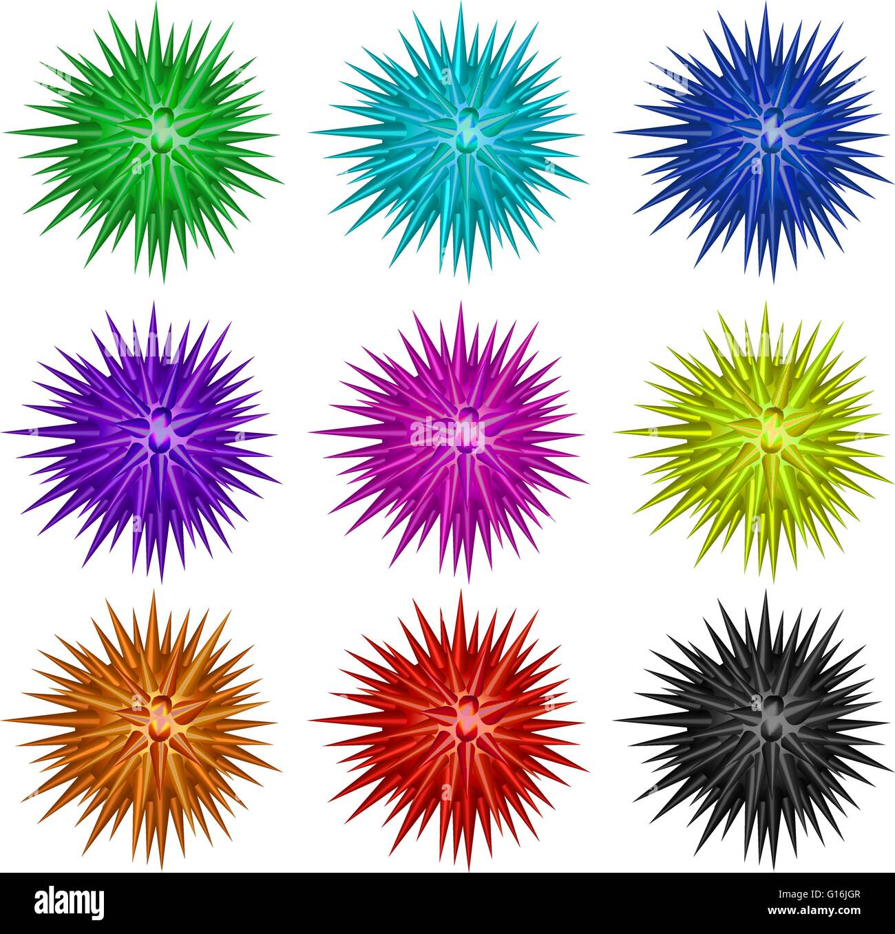 Blue spikes Stock Vector Images - Alamy