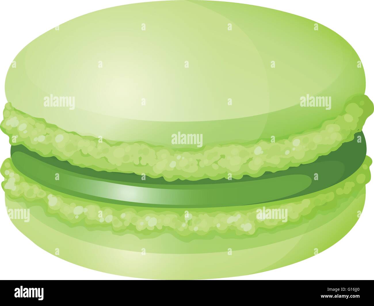 Green macaron clipart Stock Vector Images - Alamy