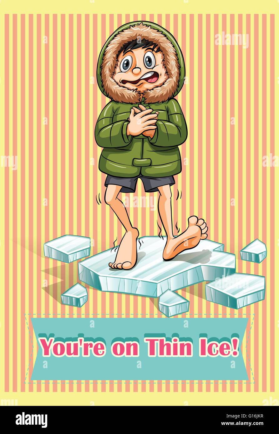 Thin ice ice Stock Vector Images - Alamy