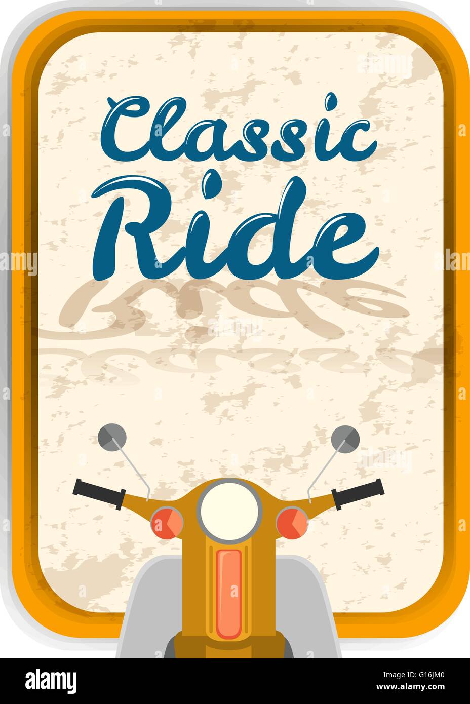 Poster design with classic ride illustration Stock Vector Image & Art ...