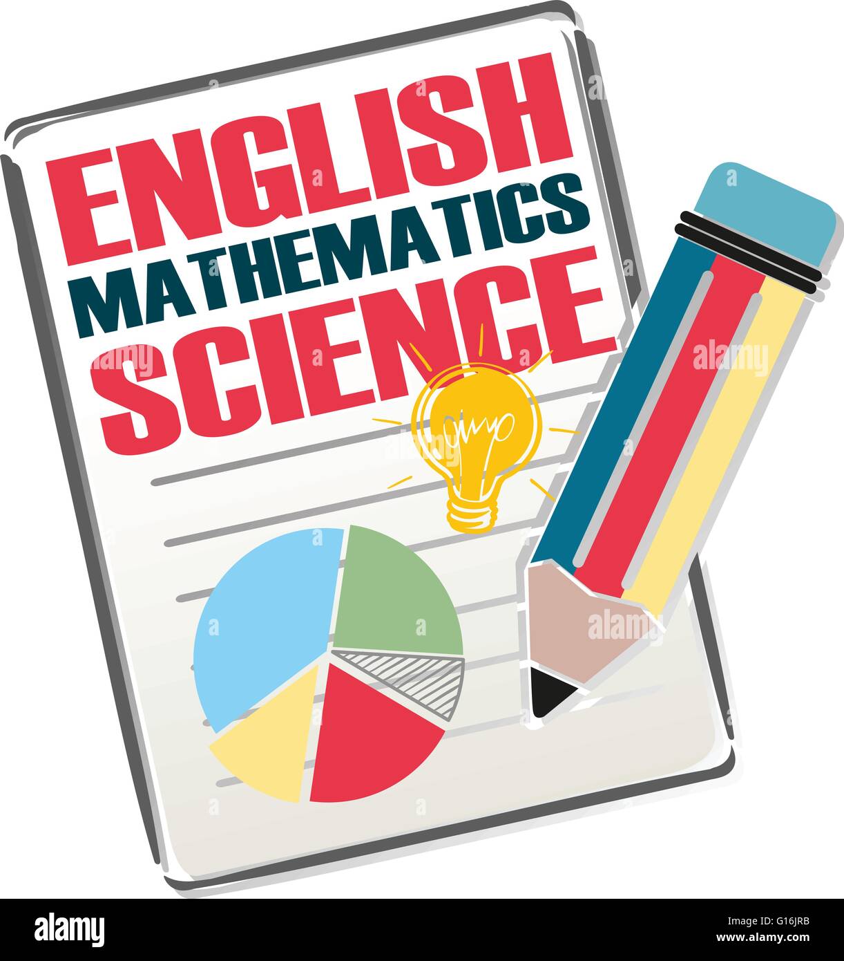 School subjects on board illustration Stock Vector Image & Art - Alamy