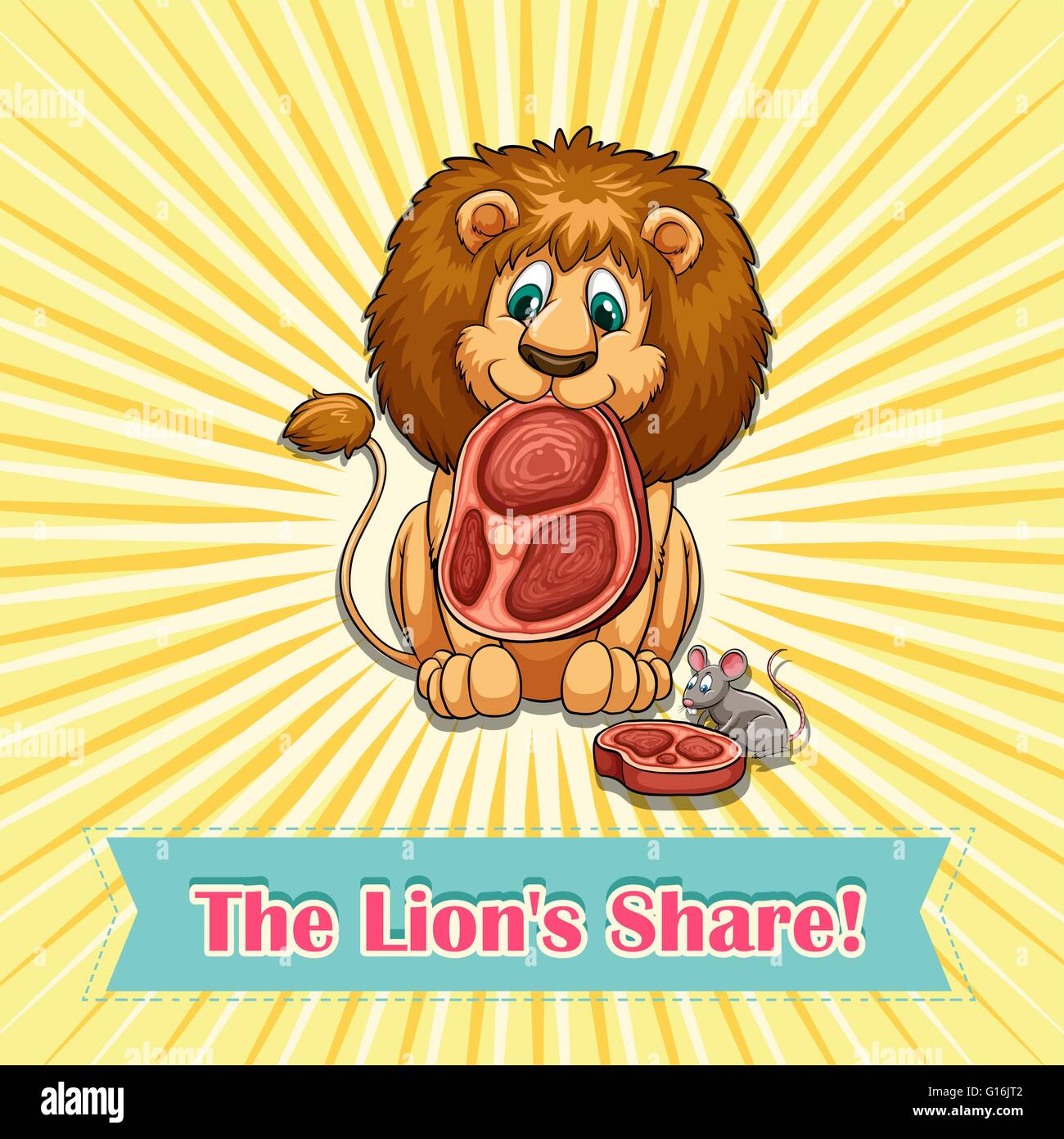 What do lions eat Stock Vector Images - Alamy