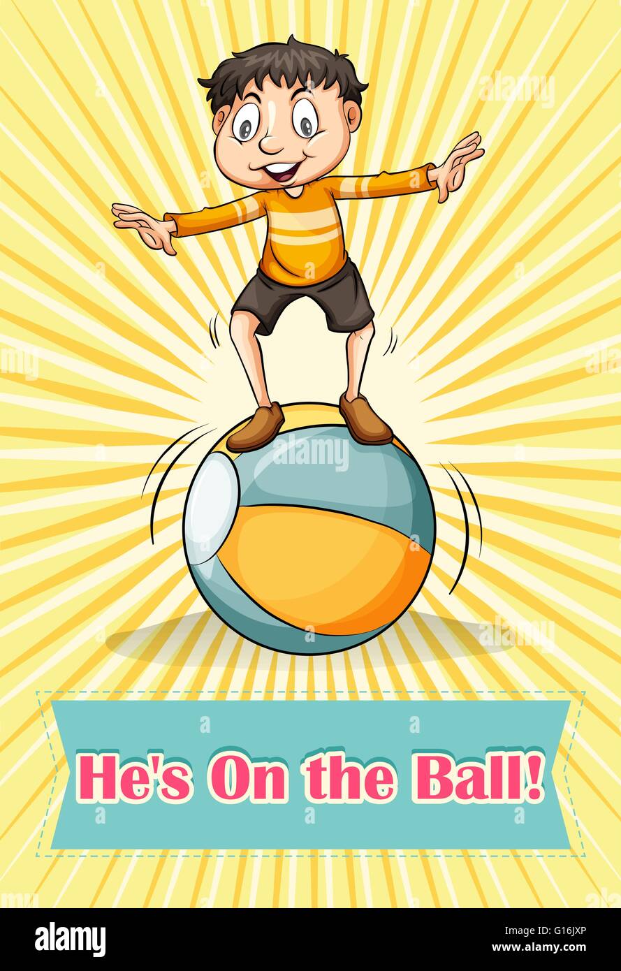 Balancing child Stock Vector Images - Alamy