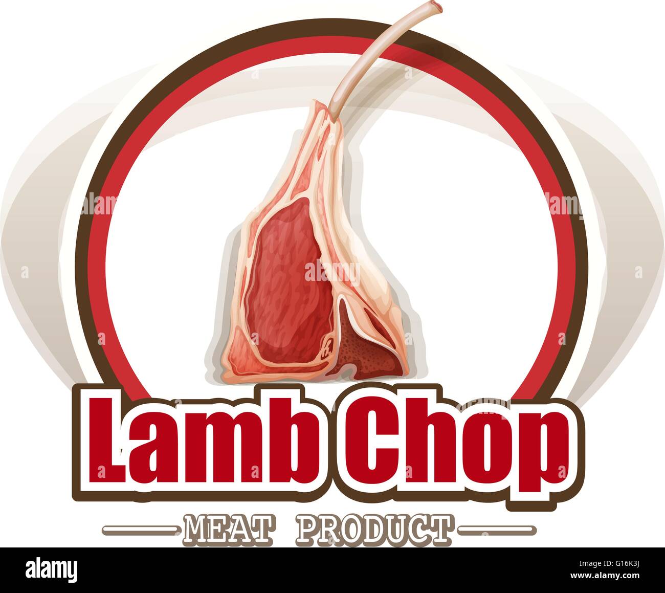 Chop lamb Stock Vector Images - Alamy
