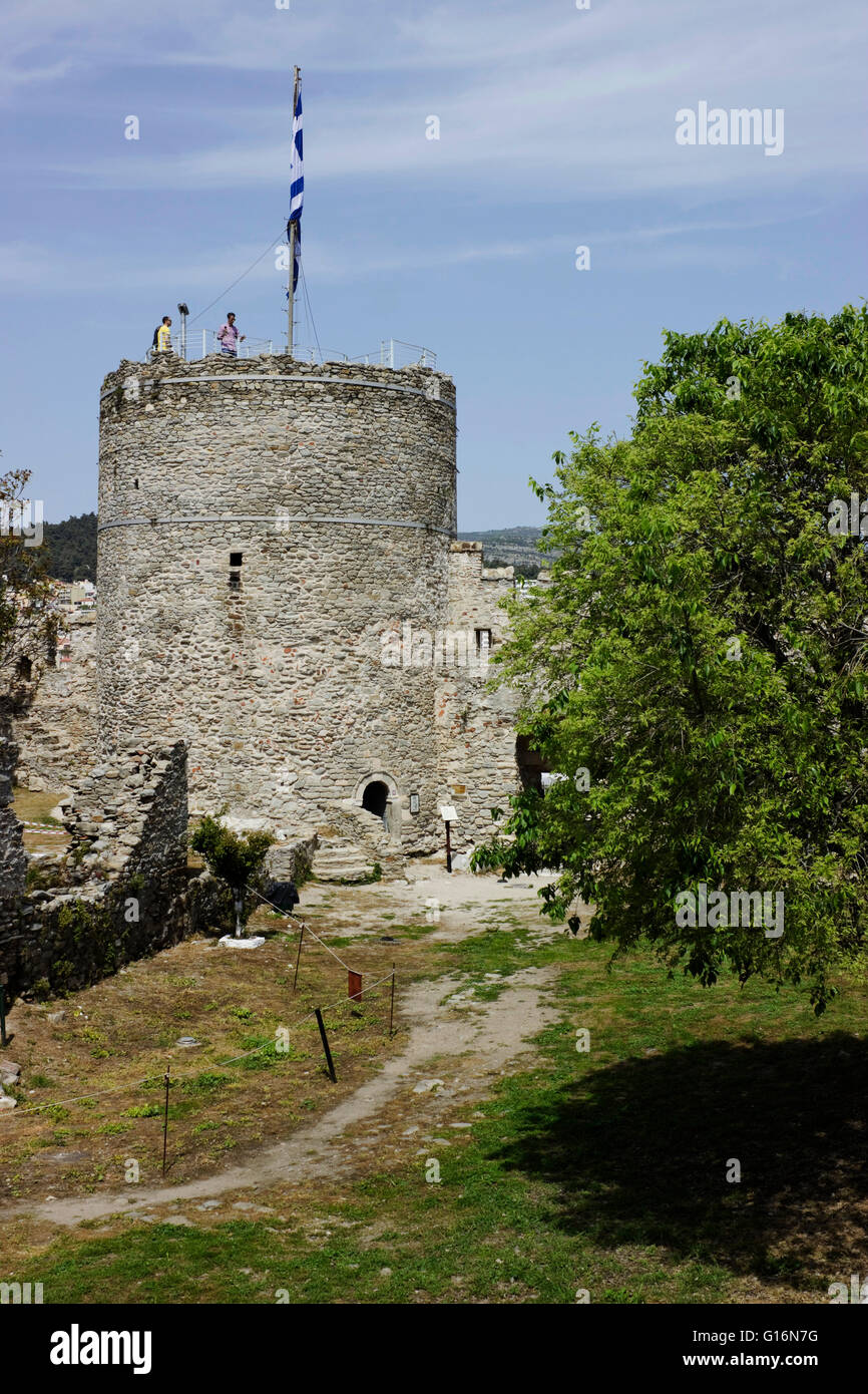 Central circular tower architecture and inner enclosure pathway in ...
