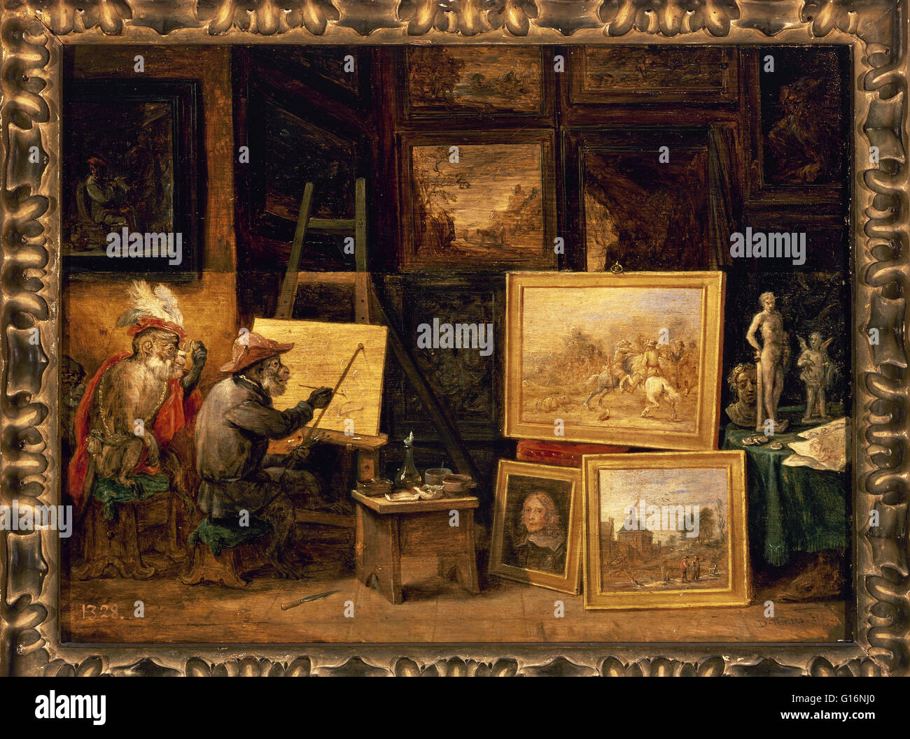 David Teniers the Younger (1610-1690). Flemish painter. The Monkey ...