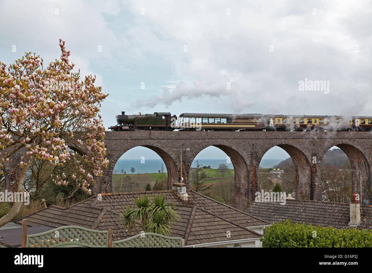 Green steam train hi-res stock photography and images - Alamy