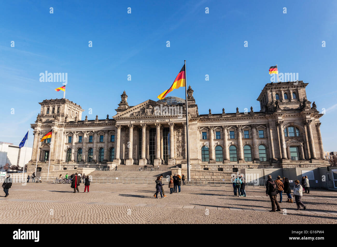 German Parliament Building Reichstag in Berlin, 1882 Paul Wallot ...