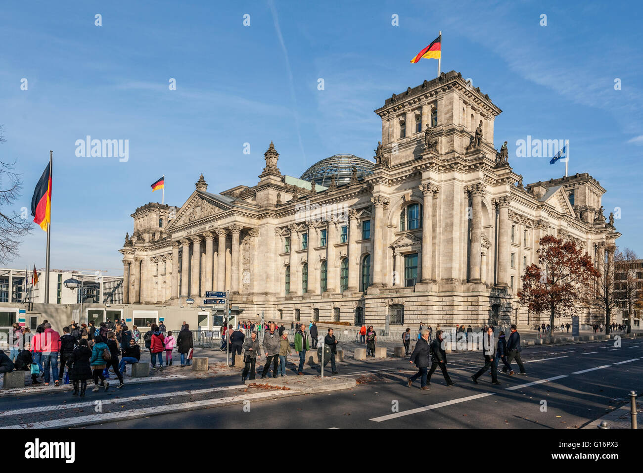 German Parliament Building Reichstag in Berlin, 1882 Paul Wallot ...