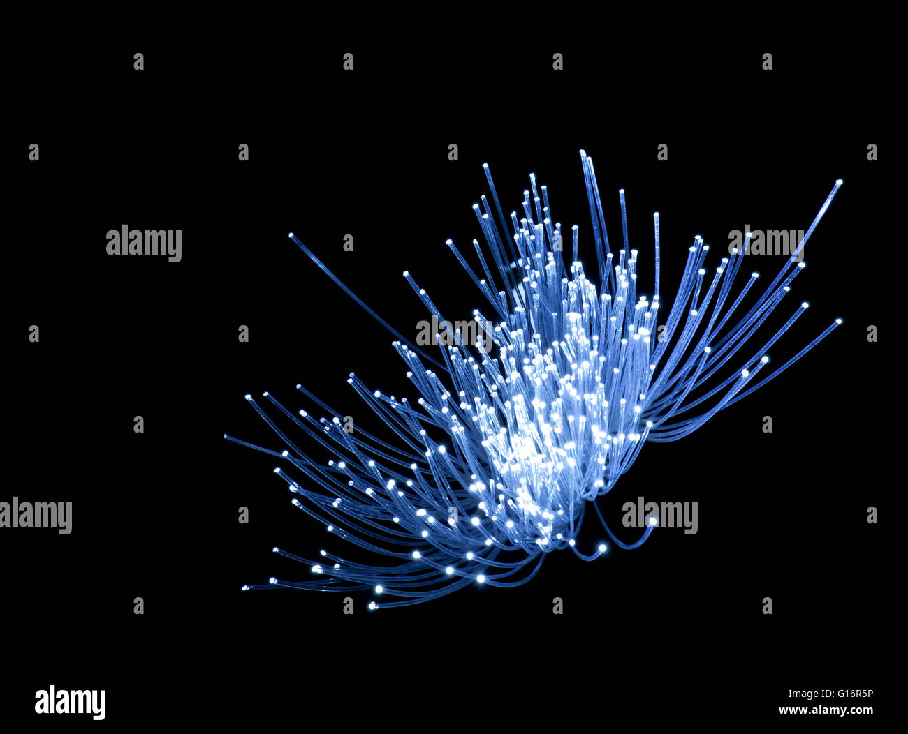 fiber optics background 3d image Stock Photo - Alamy