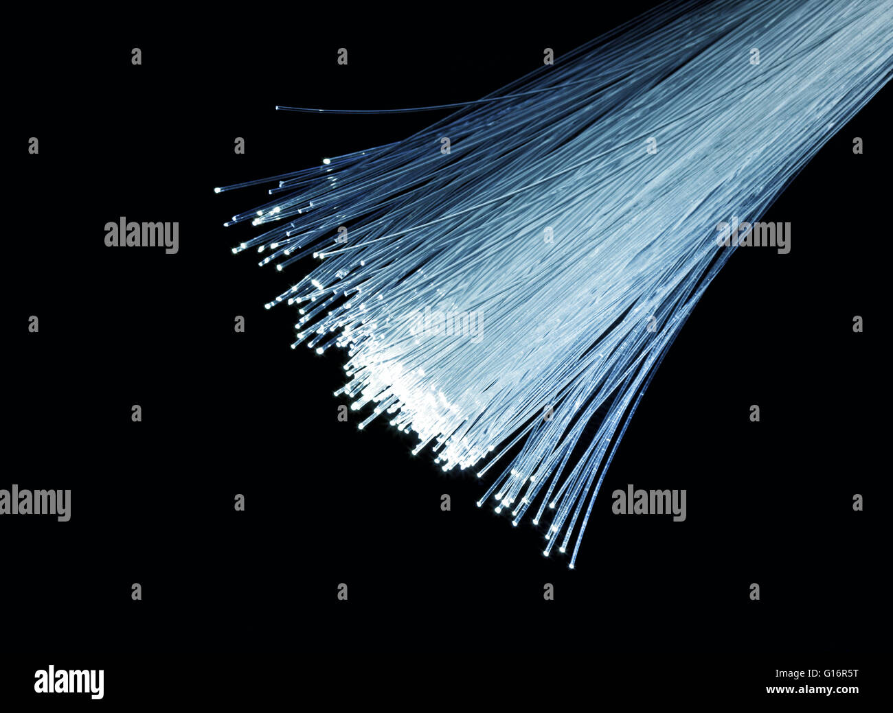 fiber optics background 3d image Stock Photo - Alamy