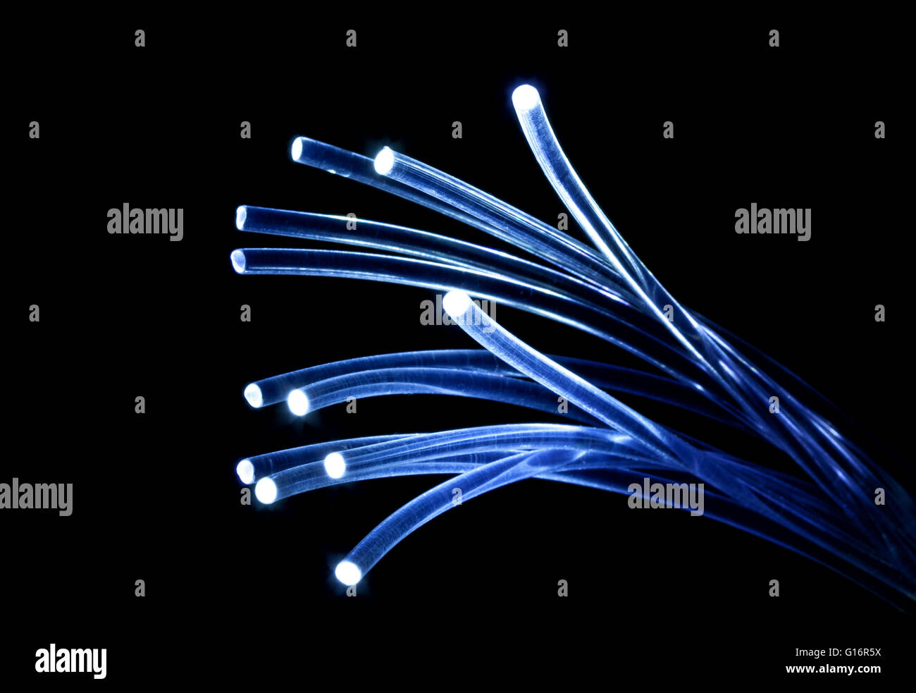 fiber optics background 3d image Stock Photo - Alamy