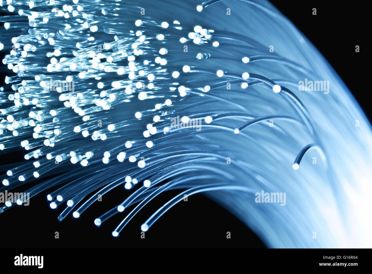 fiber optics background 3d image Stock Photo - Alamy
