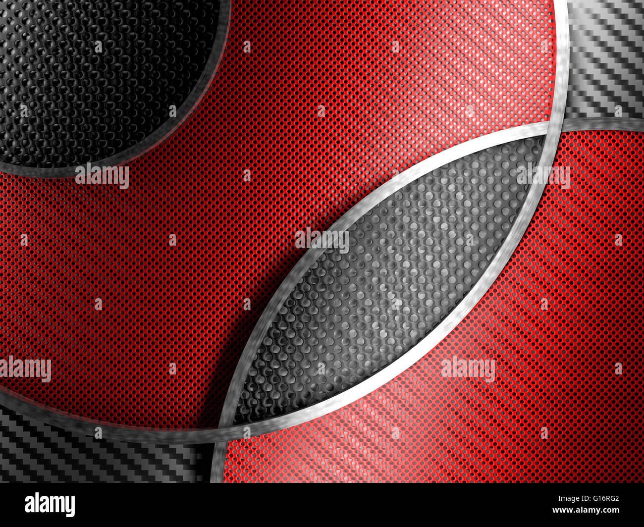 3d image of geometric metal plate Stock Photo - Alamy