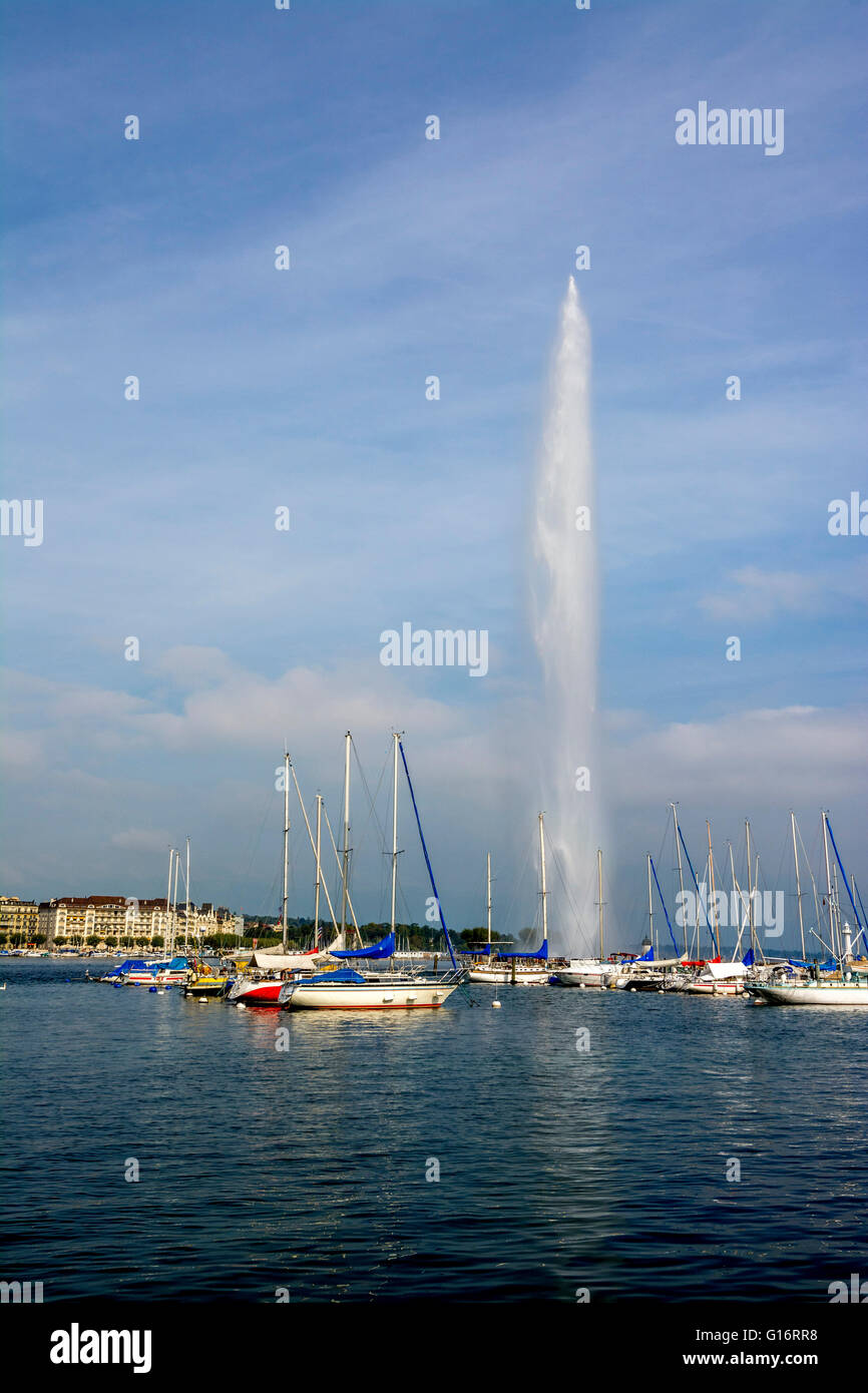 Geneva water jet hi-res stock photography and images - Alamy