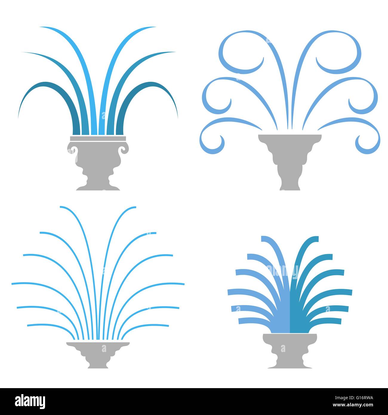 Fountain Icon Collection Isolated Stock Vector Image & Art - Alamy