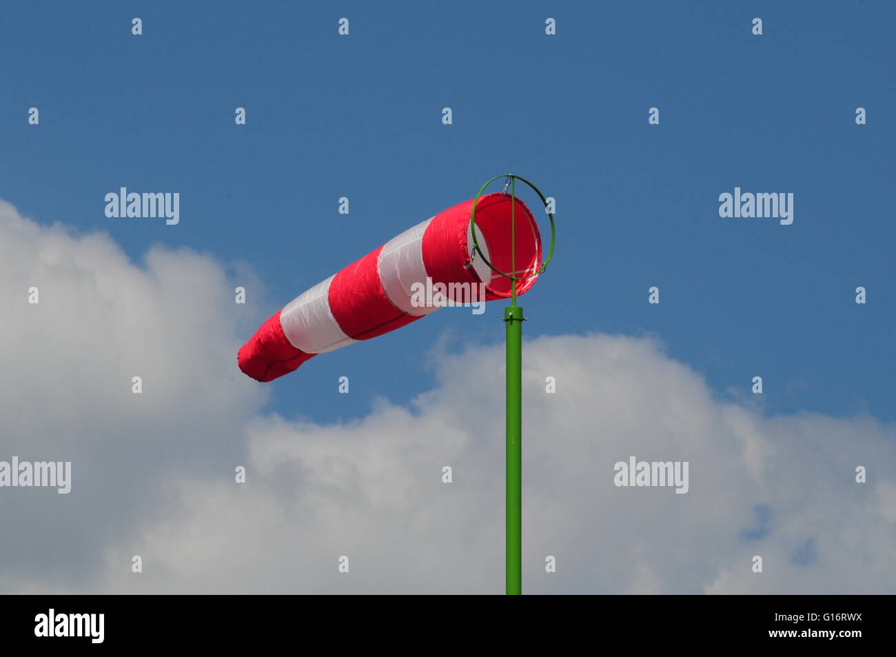 Windsock at the airport, wind, weather, airport, meteorologist ...