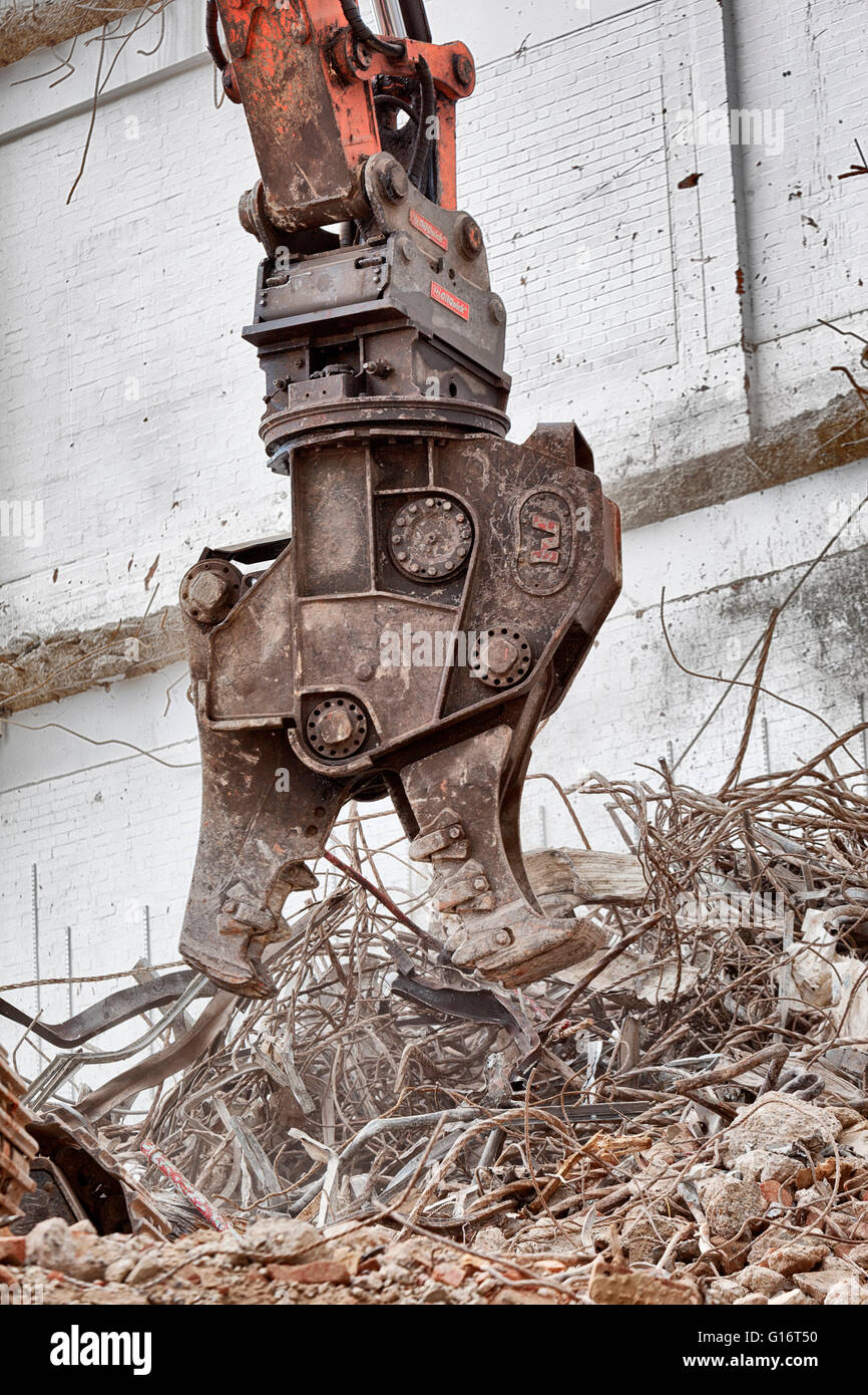 Demolition equipment in use in Paddington, London Stock Photo - Alamy