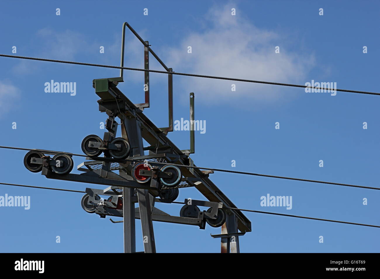 Mechanics of a ski lift Stock Photo - Alamy