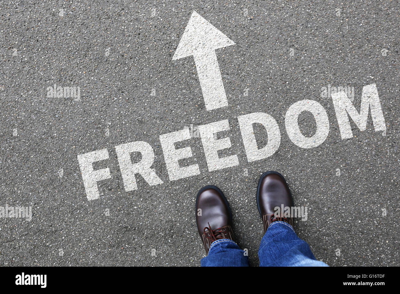 Freedom free independent independence business concept life Stock Photo ...