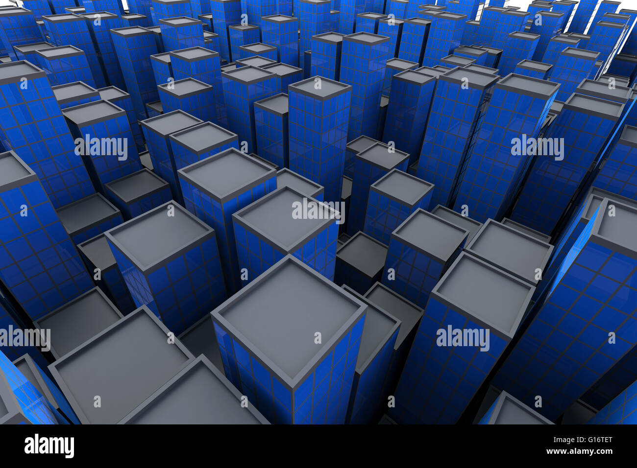 3D Blue Blocks Abstract Background Stock Photo - Alamy