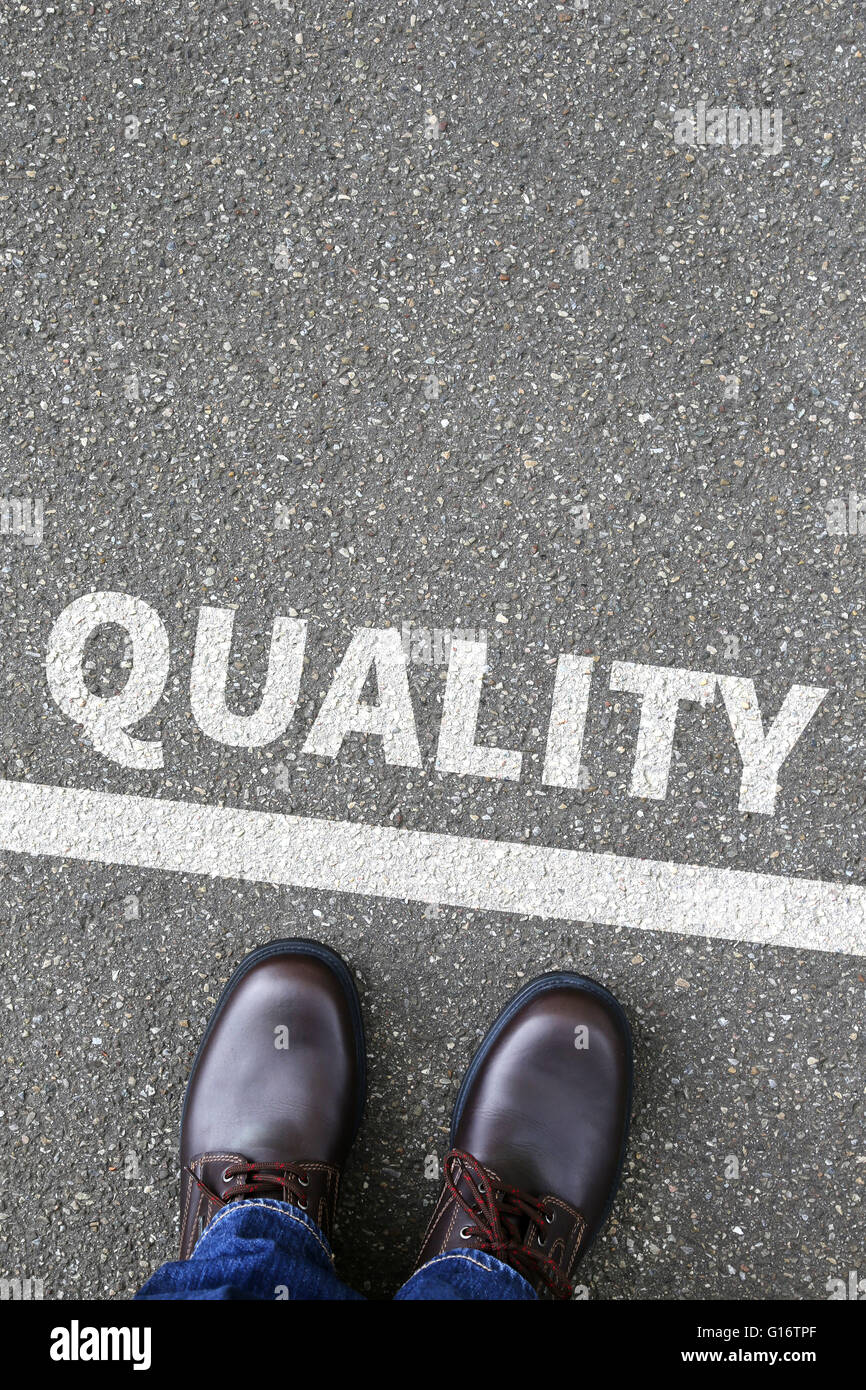 Quality control and management success business concept service Stock ...