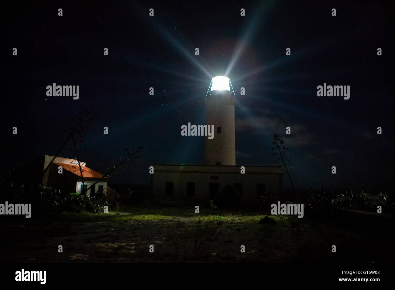 The lighthouse of La Mola. Formentera (Balearic Islands Stock Photo - Alamy