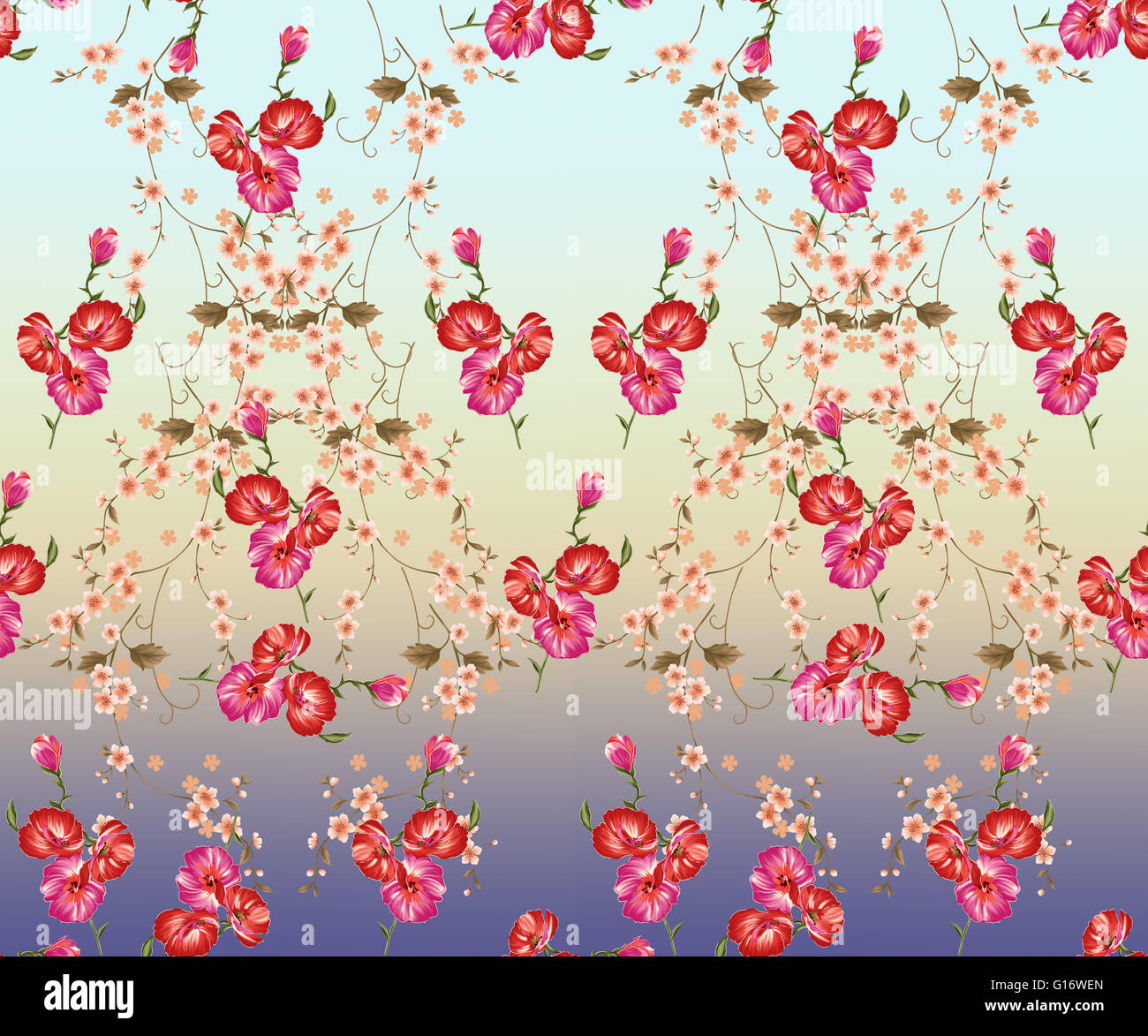 ALLOVER PINK ROSES WITH MULTI BACKGROUND Stock Photo - Alamy