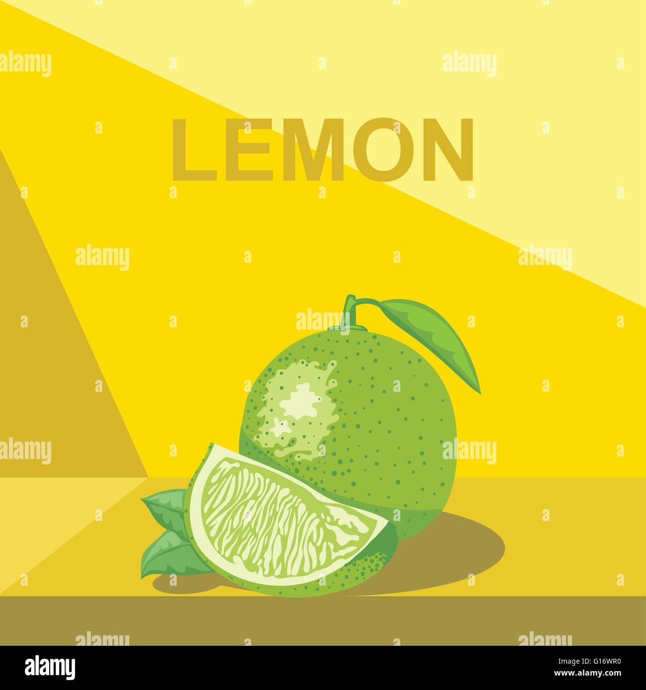 Section of a lime tree leaf Stock Vector Images - Alamy